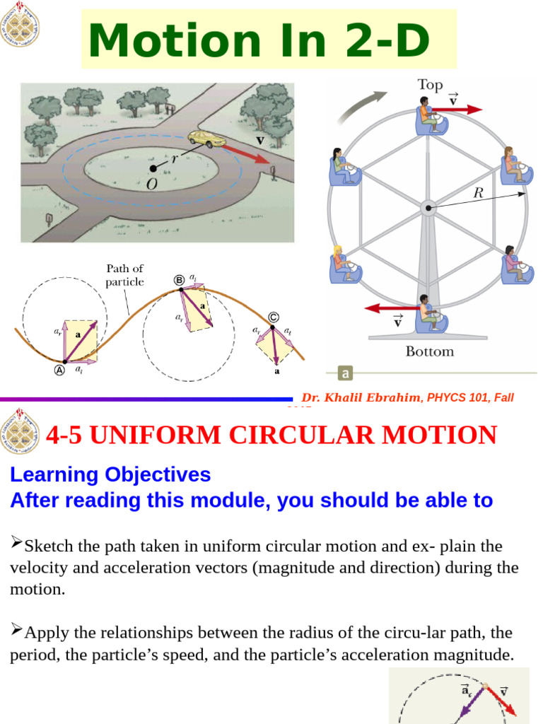 Total Acceleration in Circular Motion | PDF | Acceleration | Velocity