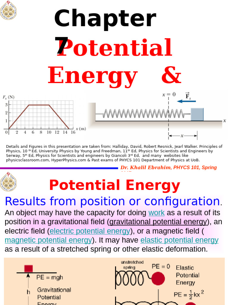 Understanding Potential Energy and Work | PDF | Potential Energy | Force
