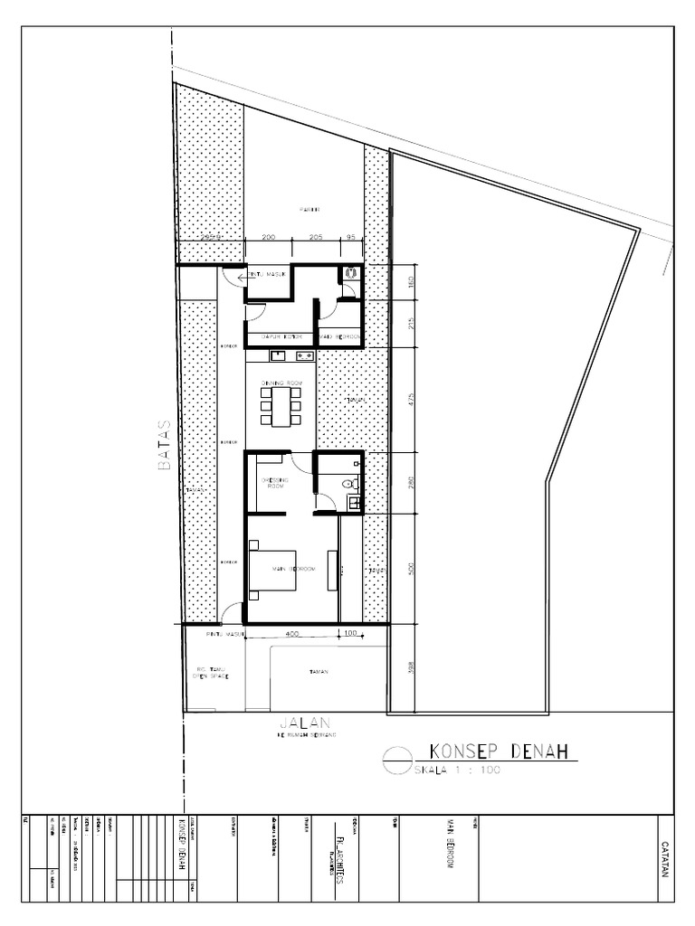 Konsep Denah Main Bedroom | PDF