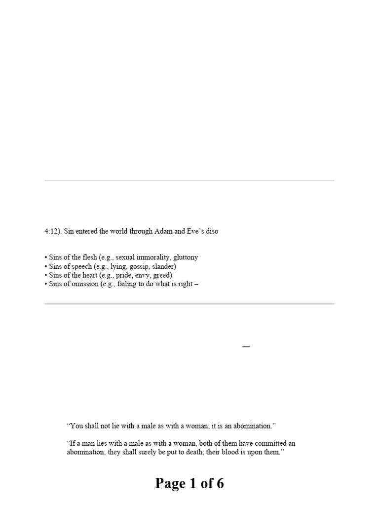 Biblical Insights on Sin and Sinners | PDF | Sin | Forgiveness