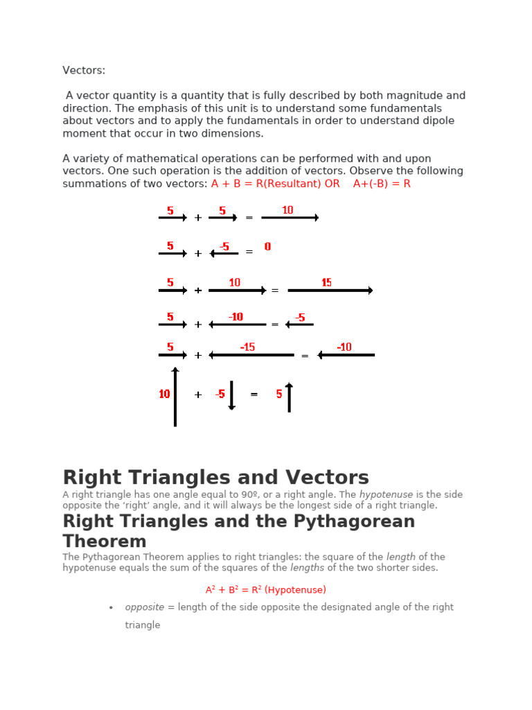 Vectors | PDF
