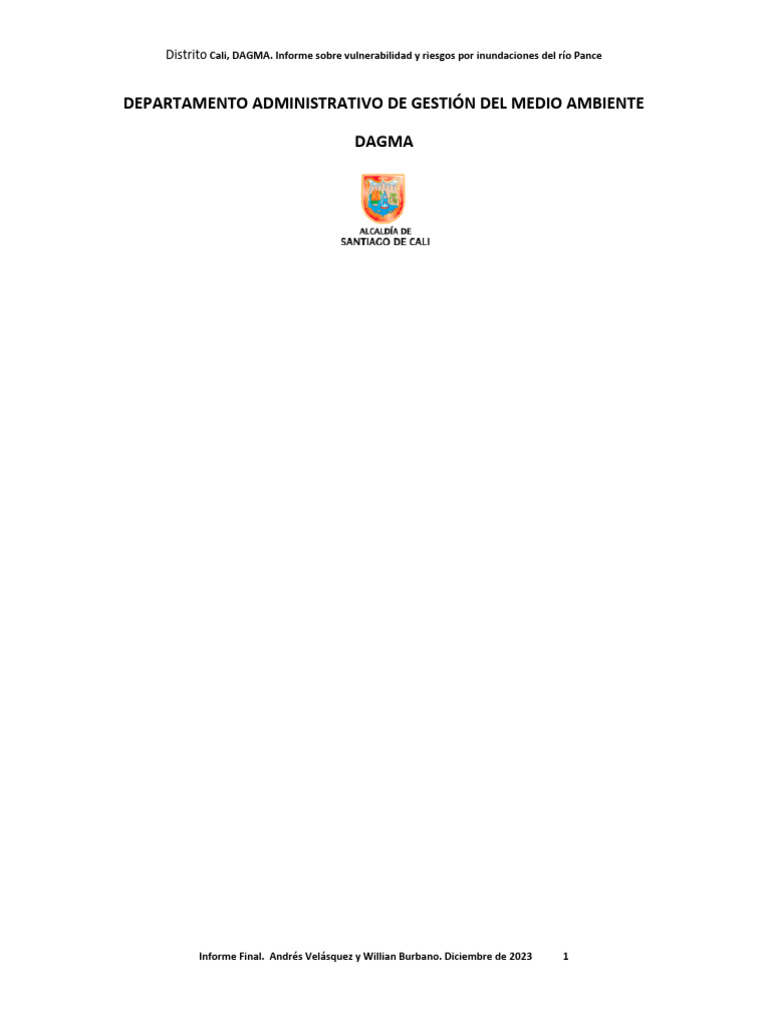 Estudios de Riesgo Por Inundaciones Pluviales y Fluviales de La Comuna 22, Área de Expansión y ...