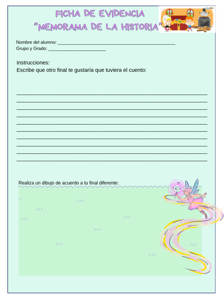 Poster Partes de Un Cuento Colorido | PDF