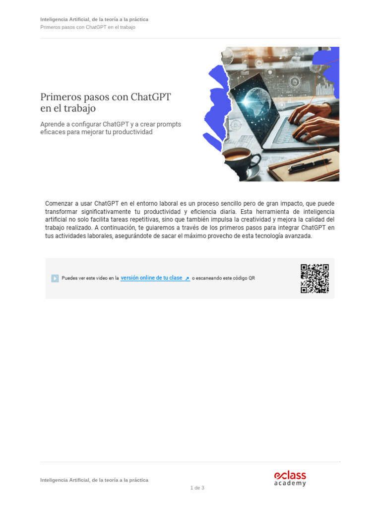Inteligencia Artificial de La Teoria A La Practica Primeros Pasos Con ChatGPT en El Trabajo ...