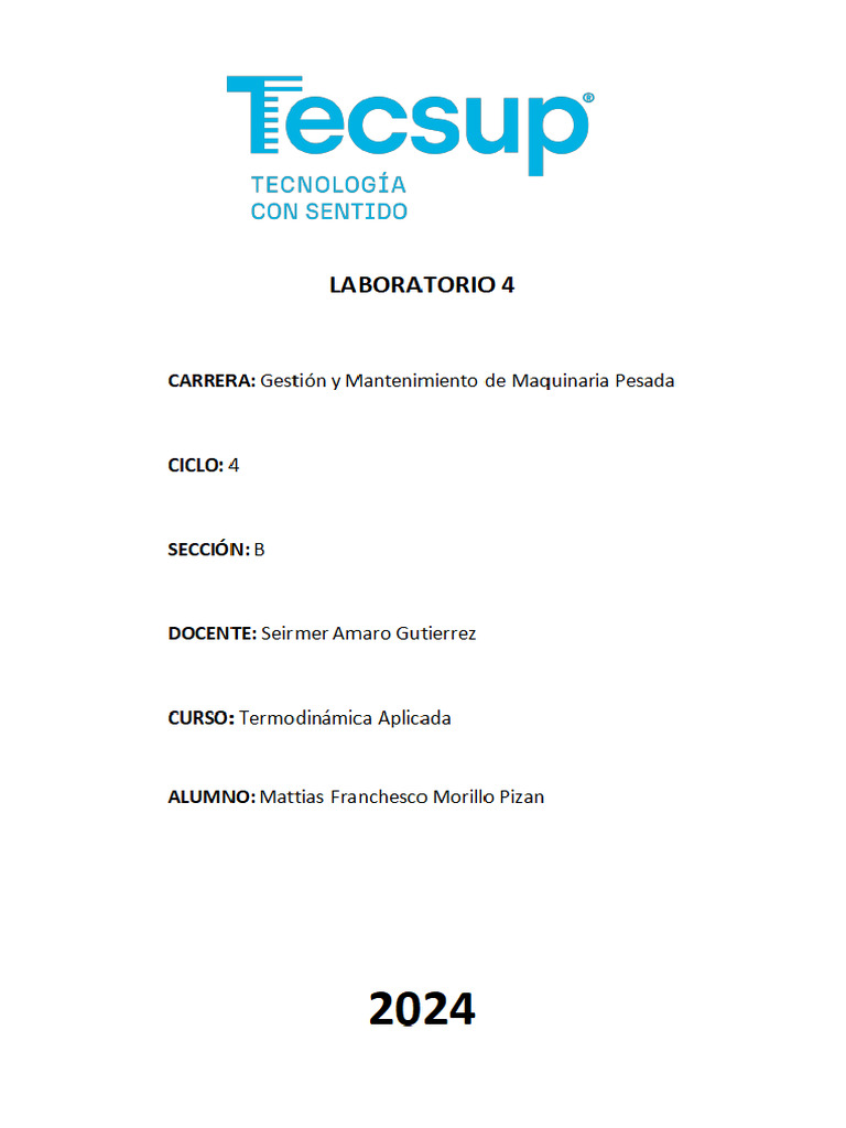 Termodinamica Lab 4 2024 Pdf