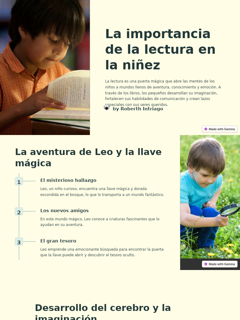 La Importancia de La Lectura en La Ninez | PDF | Empatía | Imaginación