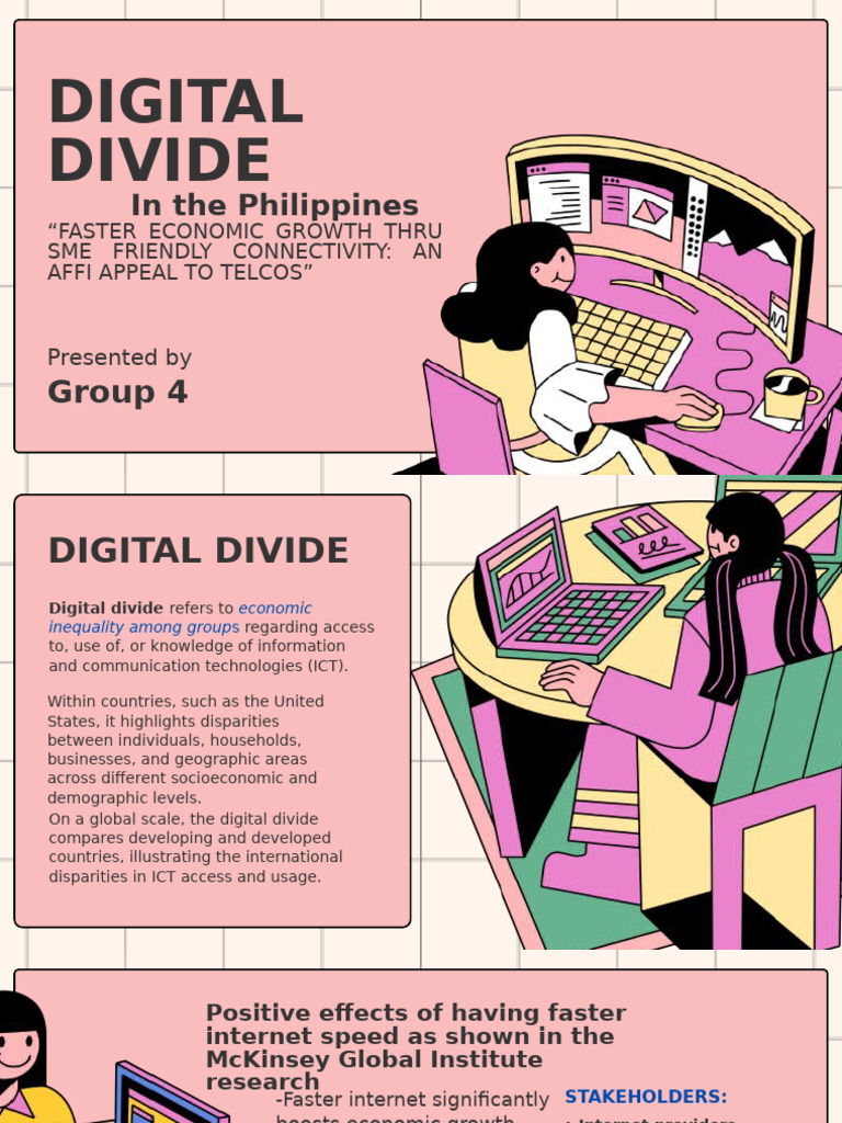 Group 4 - Digital Divide | PDF | Small And Medium Sized Enterprises | Internet