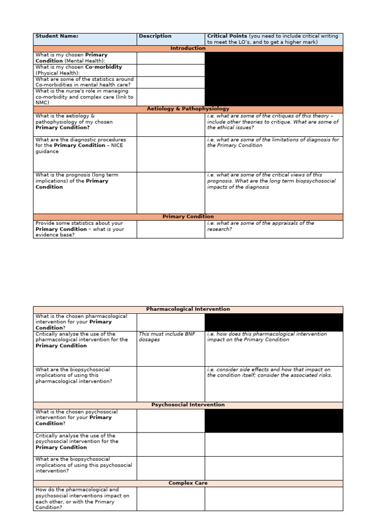 Formative Assessment Form | PDF | Comorbidity | Mental Health