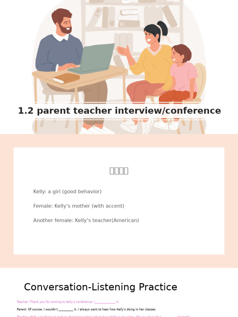 1.2 Parent Teacher Interview | PDF | Teachers