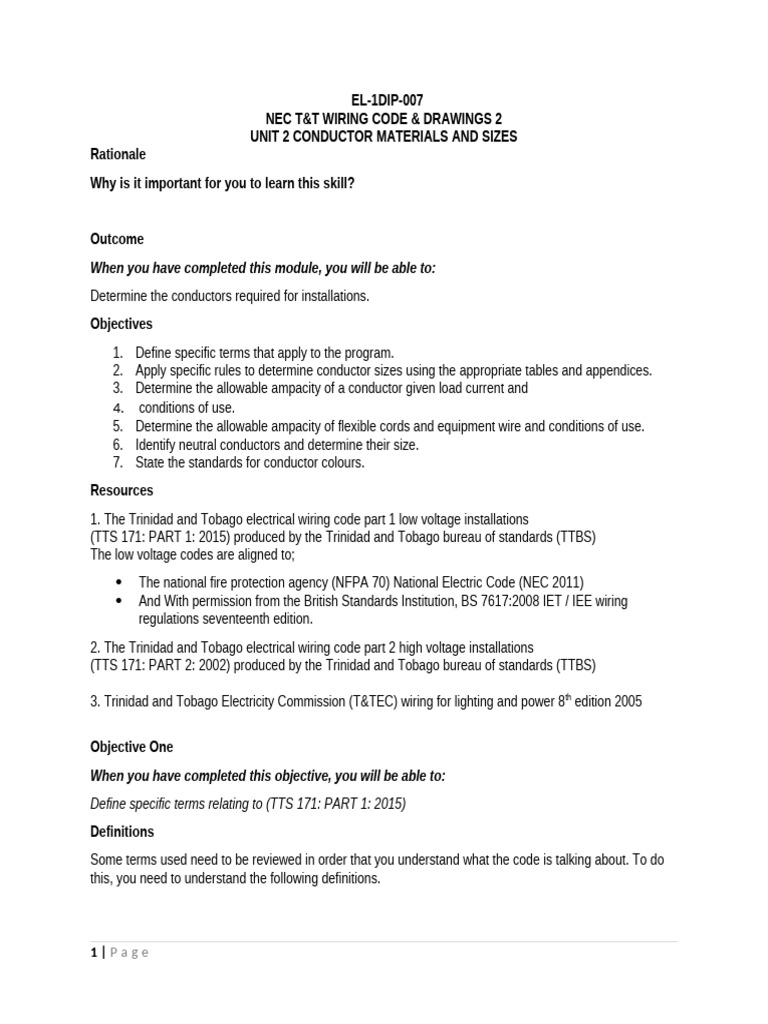 Conductor Sizing and Ampacity Guide | PDF | Electrical Conductor ...