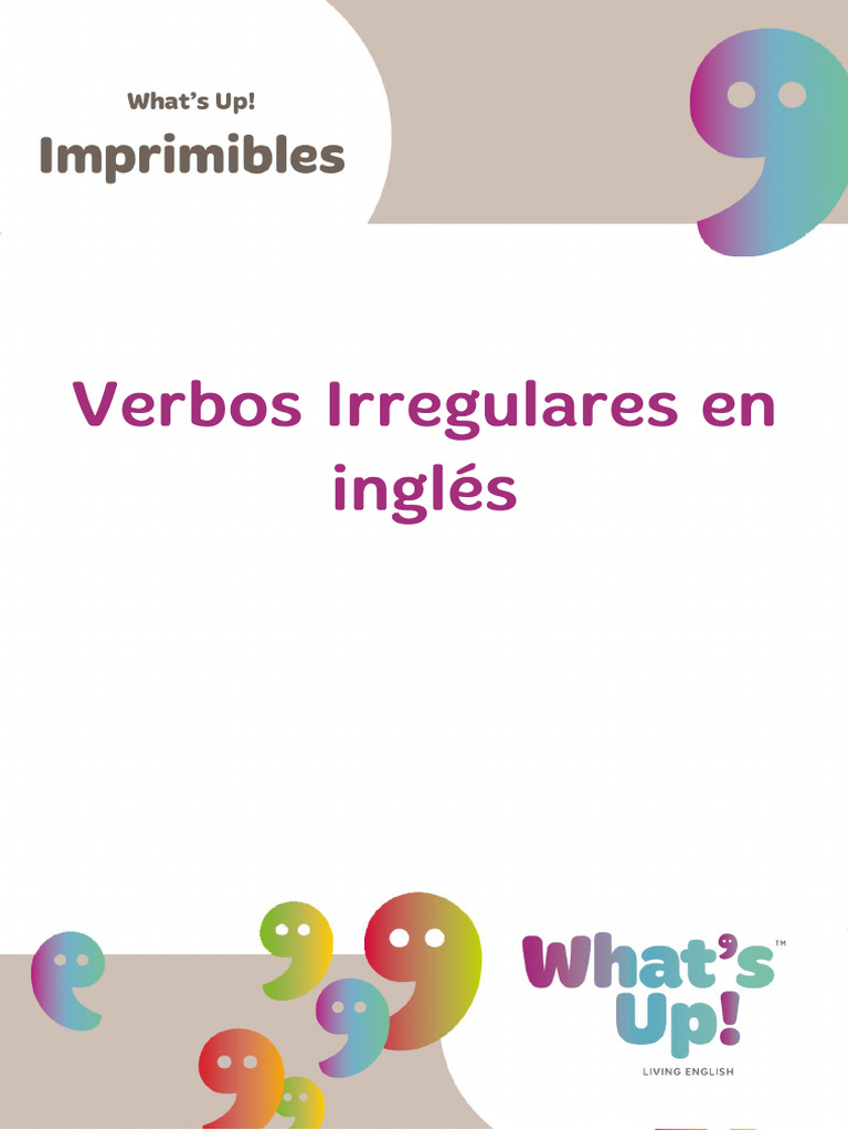 Verbos Irregulares Pdf