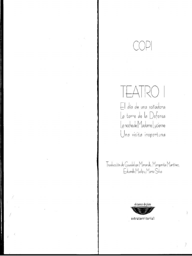 Copi. Teatro I - Copi | PDF