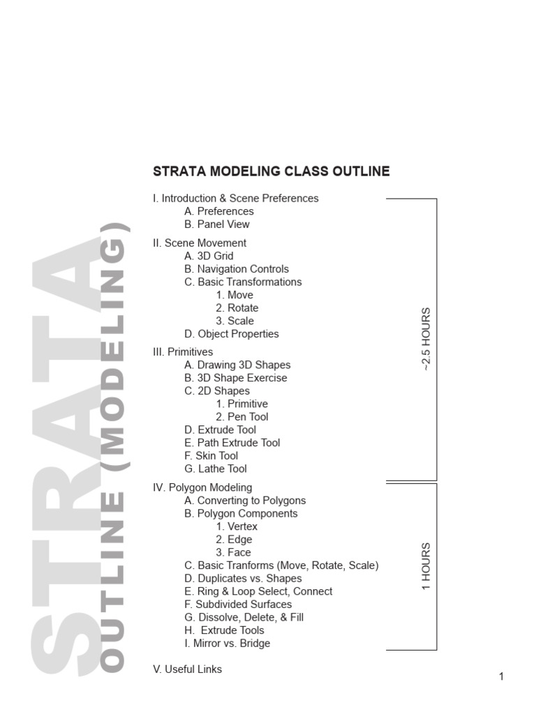 Intro To Strata Training (1-5) | PDF | Shape | Rotation