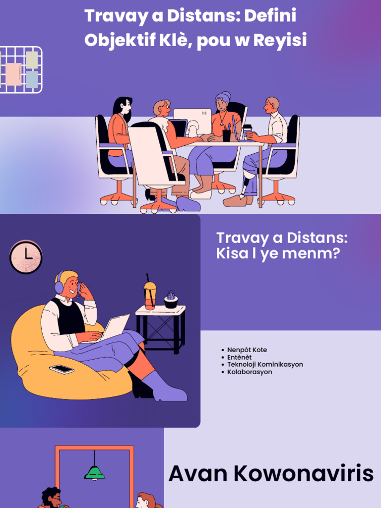 Travay A Distans Webinar Carlo Chancelien 1 | PDF
