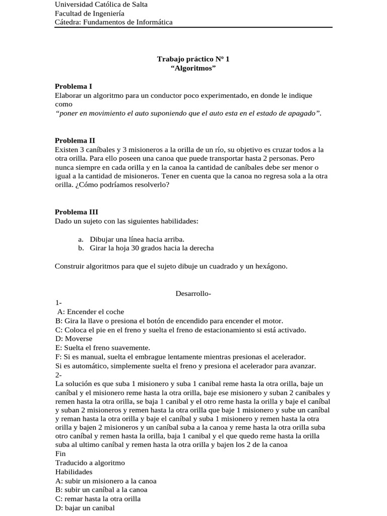 TP1 Algoritmos | PDF