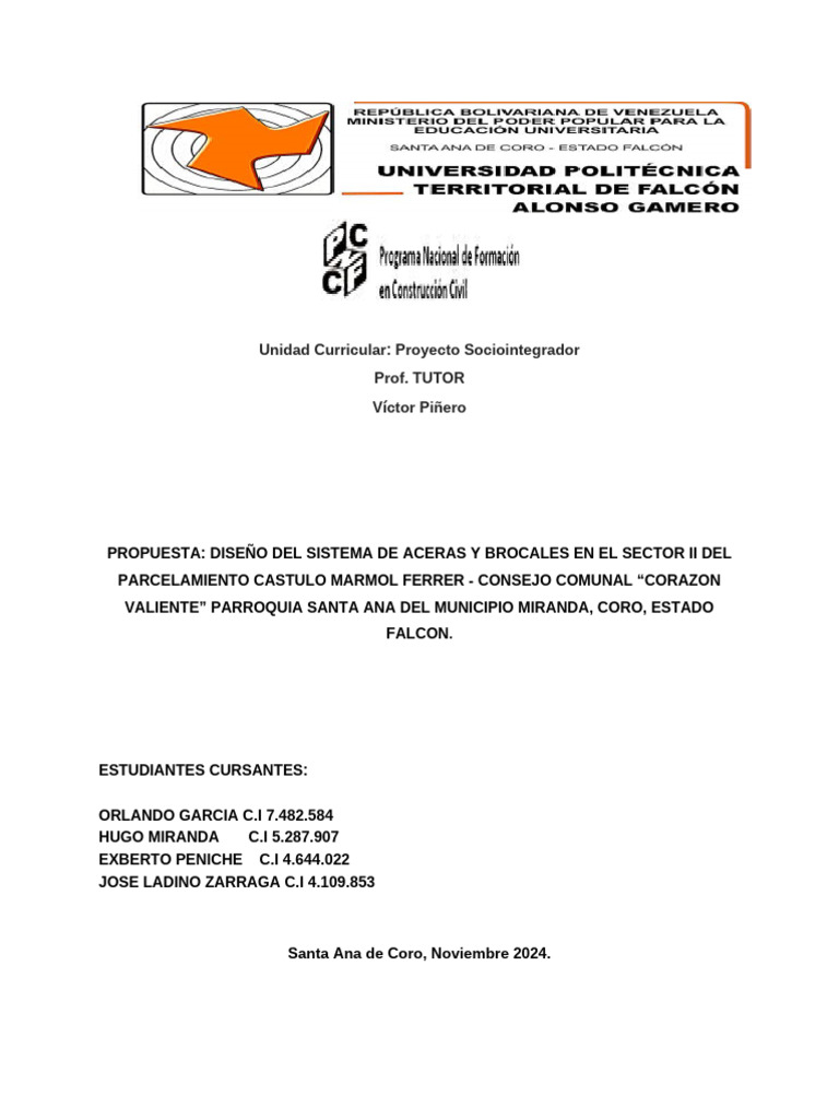 Proyecto IUTAG Castulo Marmol Ferrer | PDF