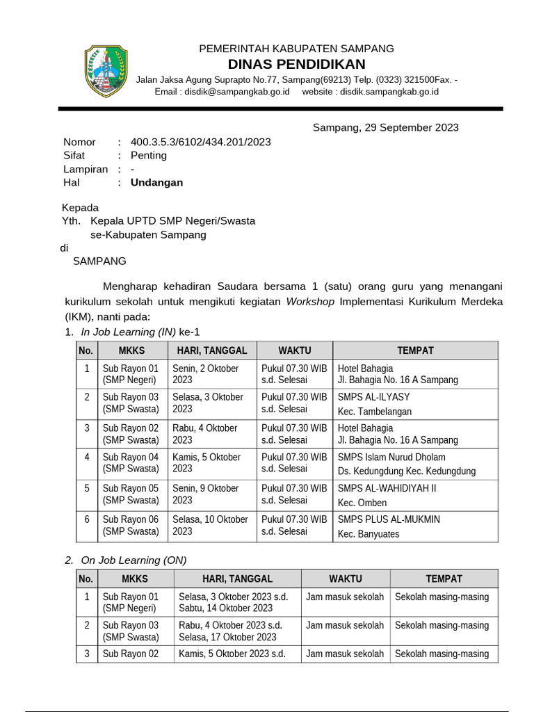 Undangan_Peserta_IKM | PDF