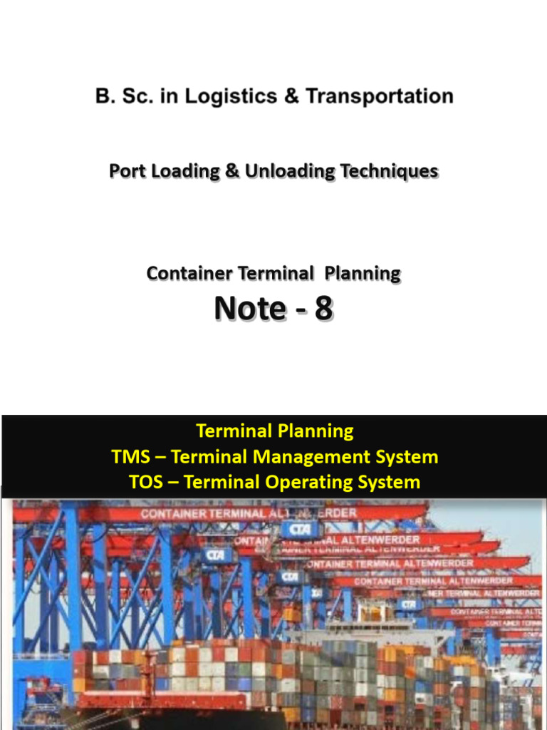 8 Terminal Planning Navis | PDF | Electronic Data Interchange | Computing