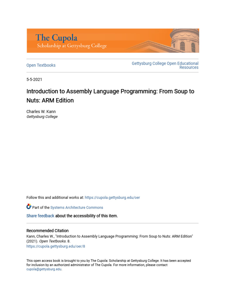 Introduction To Assembly Language Programming - From Soup To Nuts | PDF | Computer Program ...