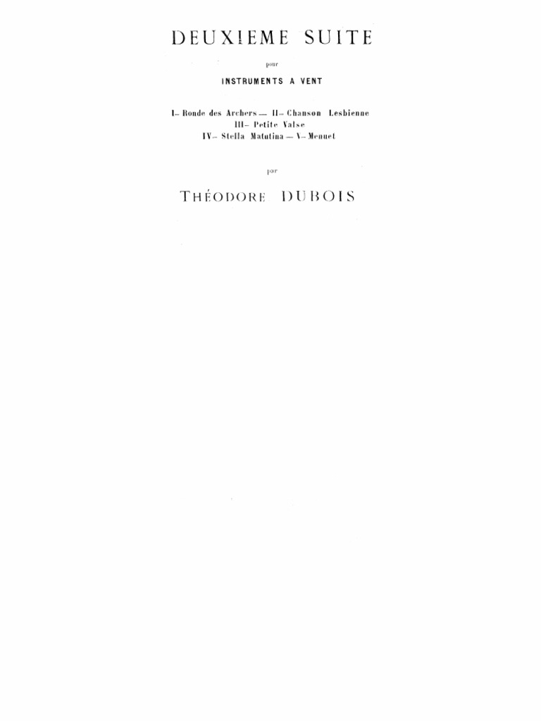 IMSLP769128-PMLP87744-Dubois Suite 2 Score | PDF