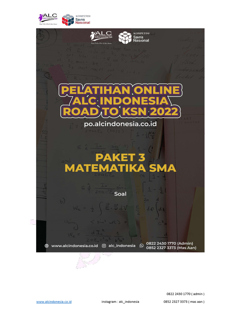 PAKET 3 - SOAL MATEMATIKA SMA - Compressed | PDF