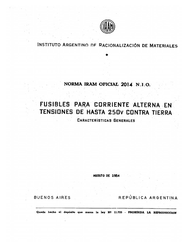 IRAM 2014 | PDF