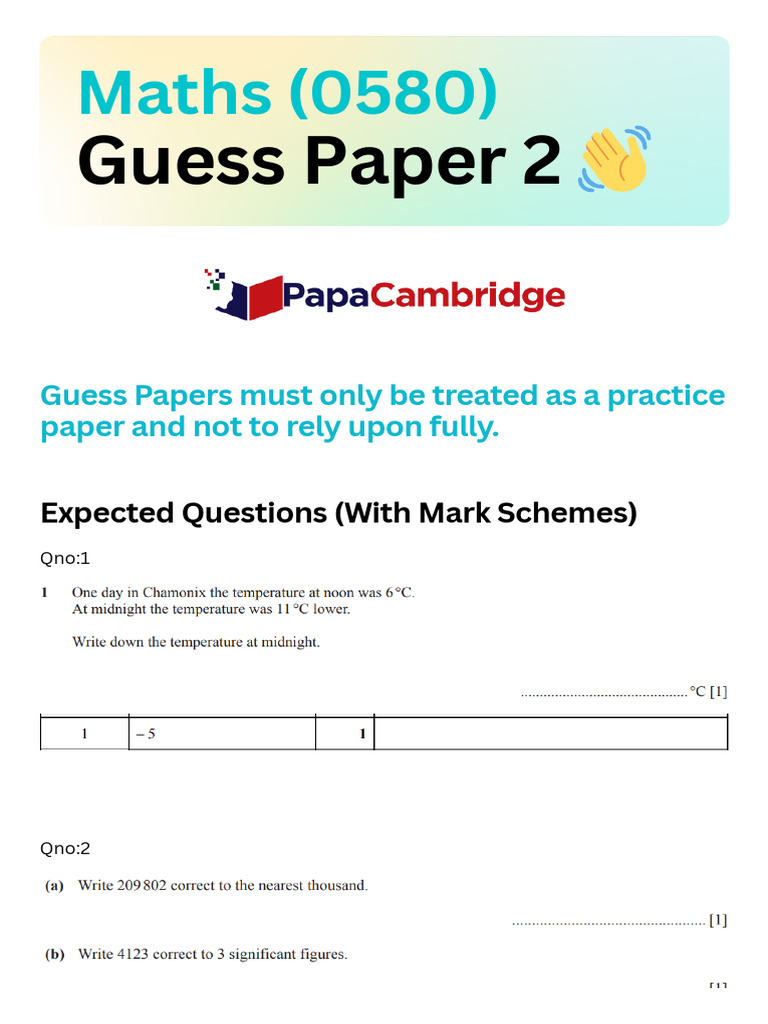 Igcse Maths Paper 02 0580 2 Pdf