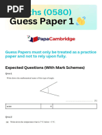 IGCSE Math 0980 Sample Papers 2025 | PDF