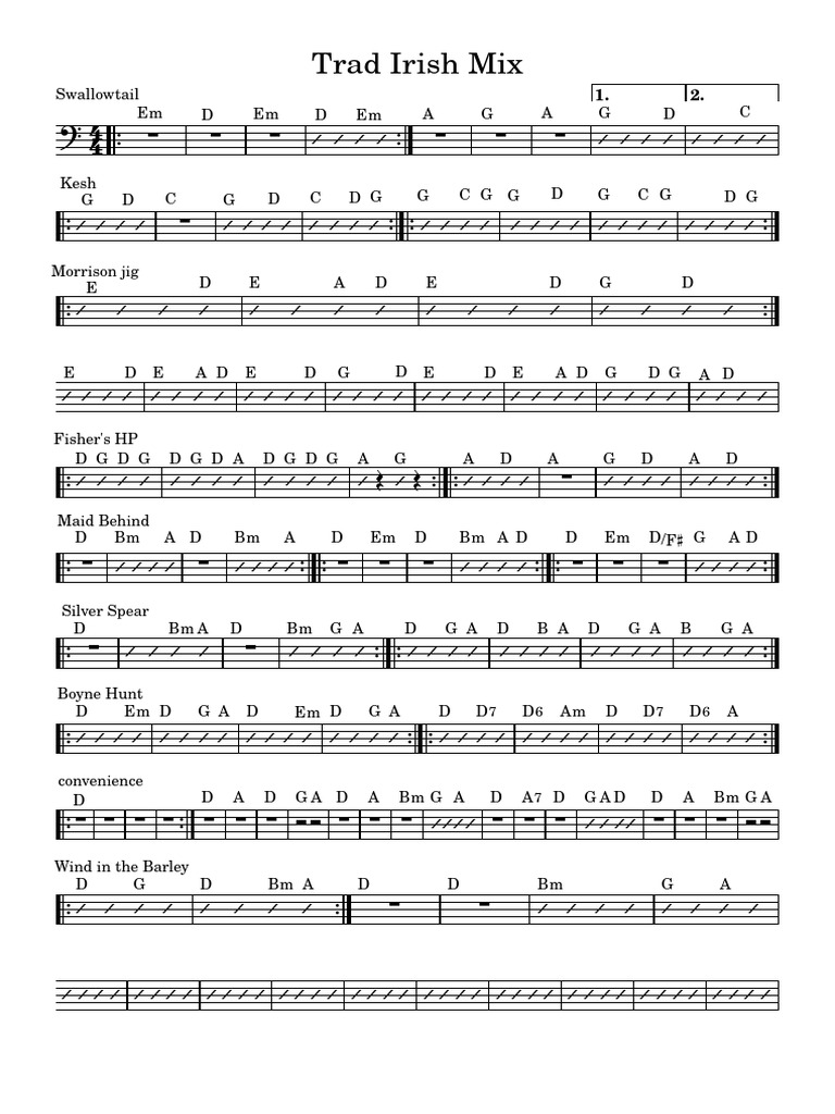 Trad Irish Mix | PDF