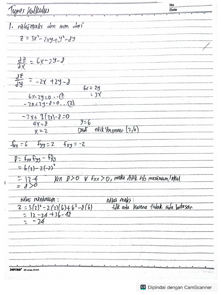 Kalkulus Tugas2 | PDF