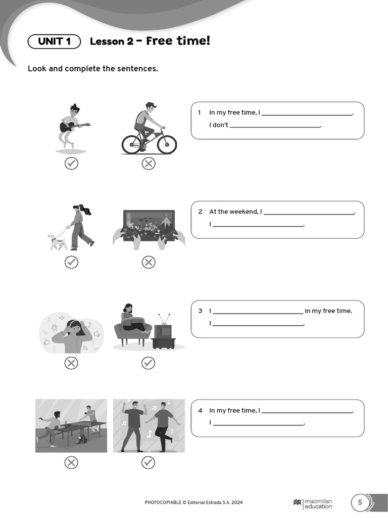 HIE2E Photocopiables L3 Unit 1 | PDF