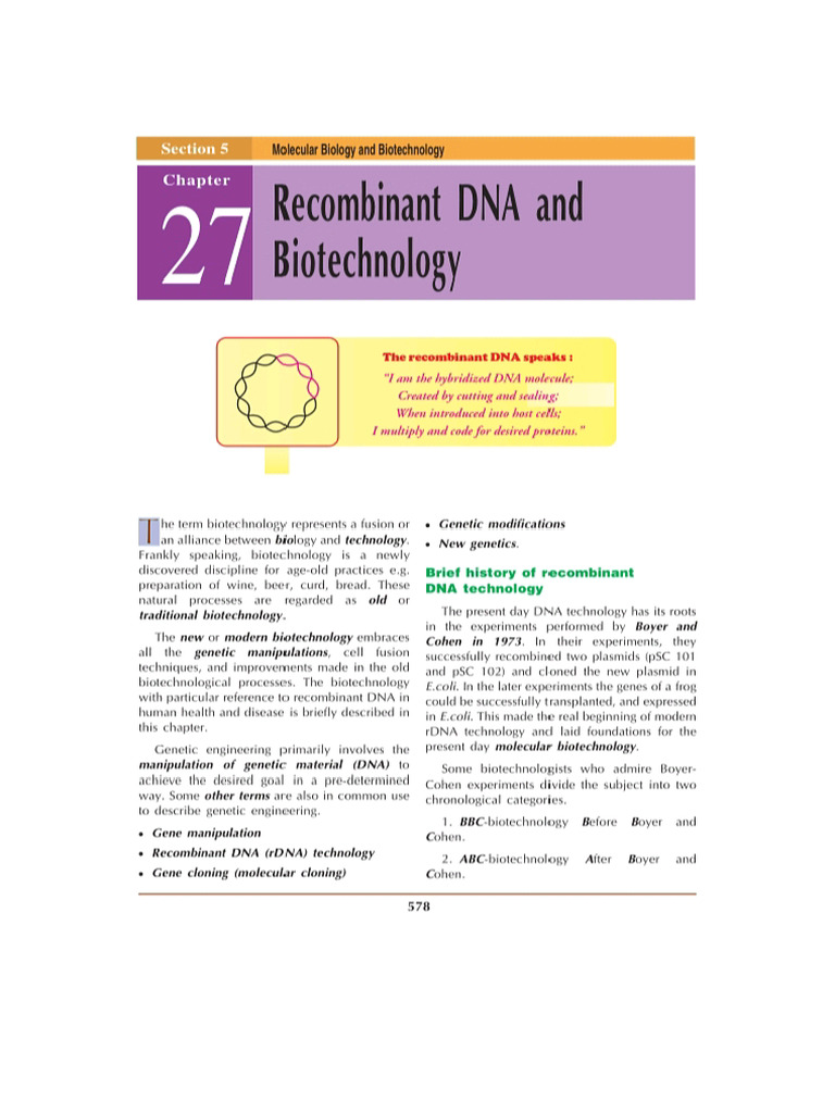 Biotechnology | PDF