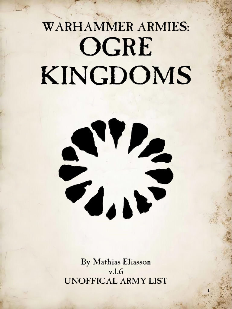 Warhammer - Ogre Kingdoms 1.6 | PDF | Spear