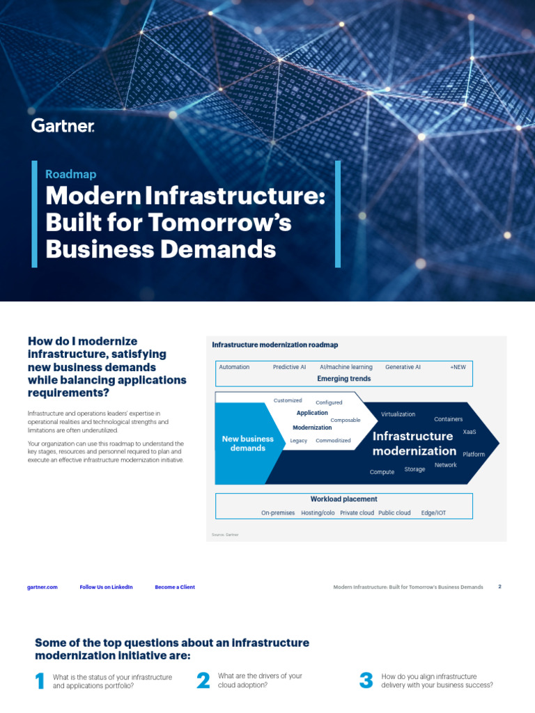 Infrastructure Modernization Roadmap | PDF | Cloud Computing | Chief ...