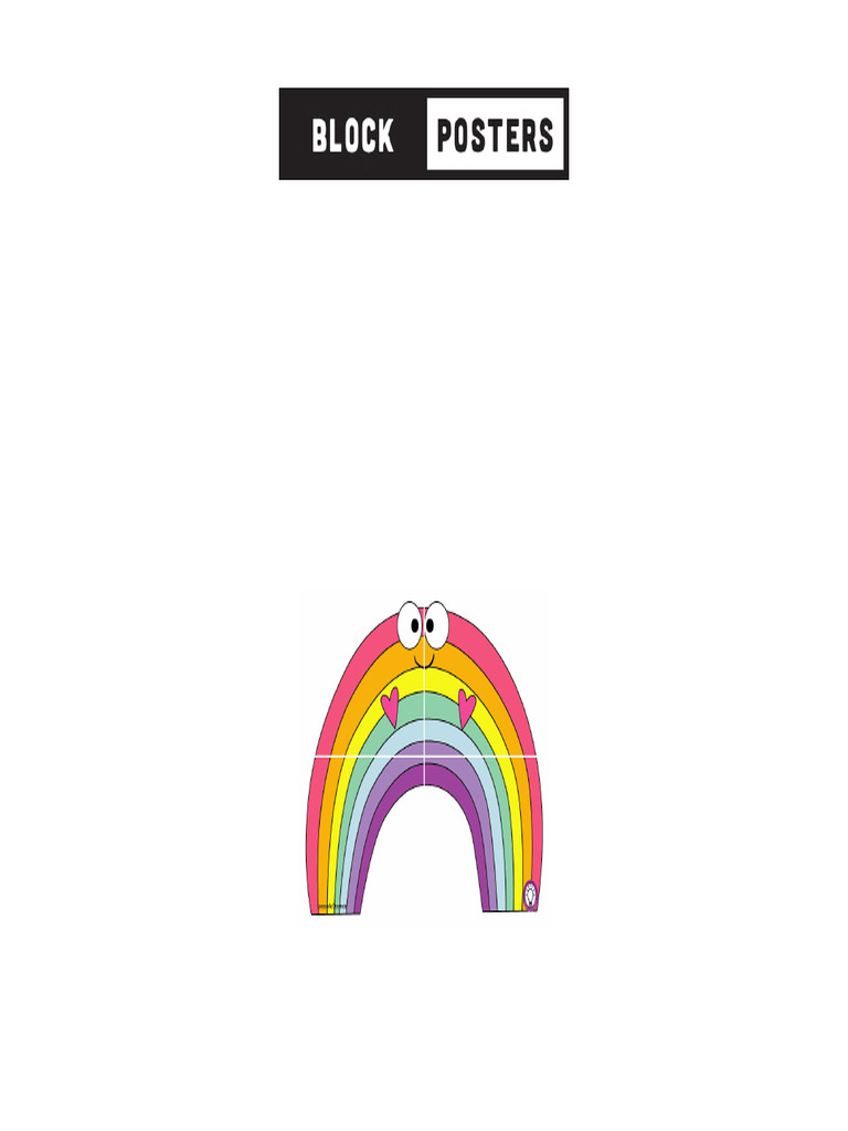 Arcoiris Listo para Imprimir y Recortar | PDF