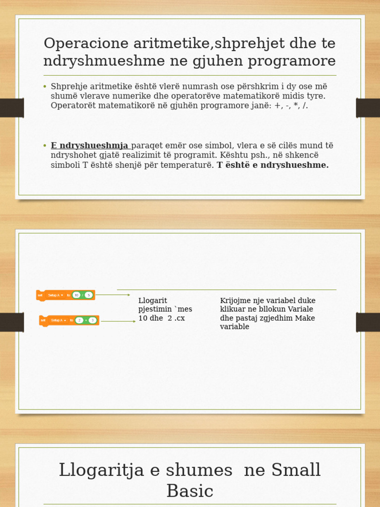 Operatoret Ne Skrech Dhe Small | PDF