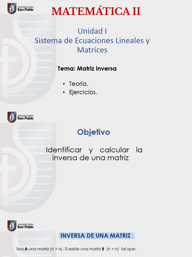 4 Inversa de Una Matriz | PDF