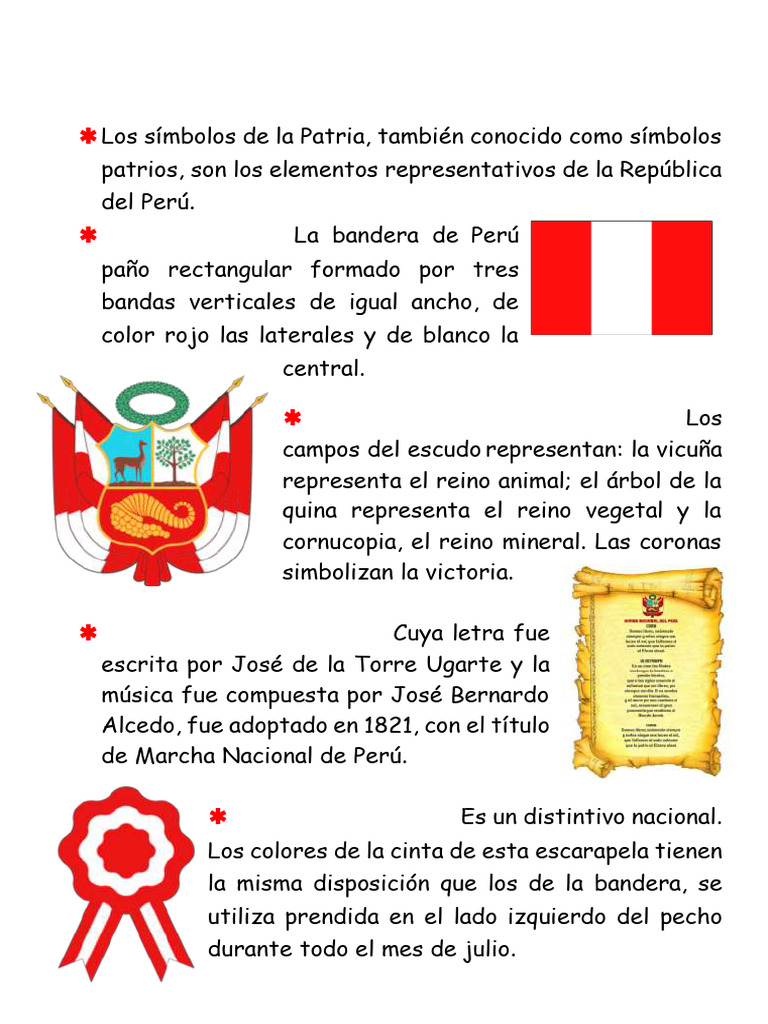 Los Símbolos Patrios | PDF
