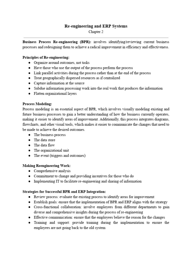 ERP CH2 Summary | PDF