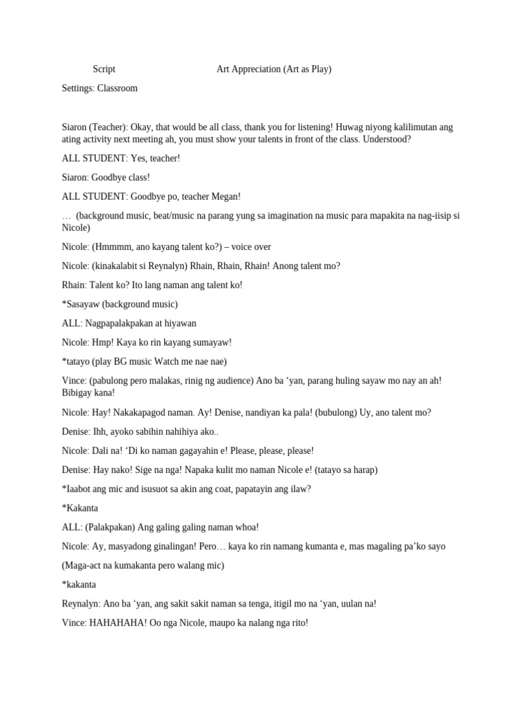 Script Art Appreciation | PDF