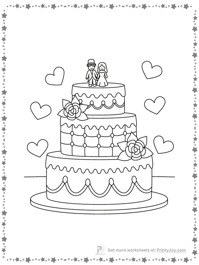 Cake Coloring Pages Free Printable | PDF