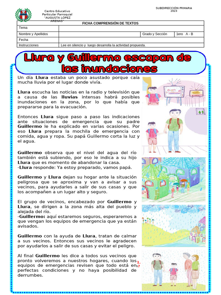 Preparación ante inundaciones infantiles | PDF