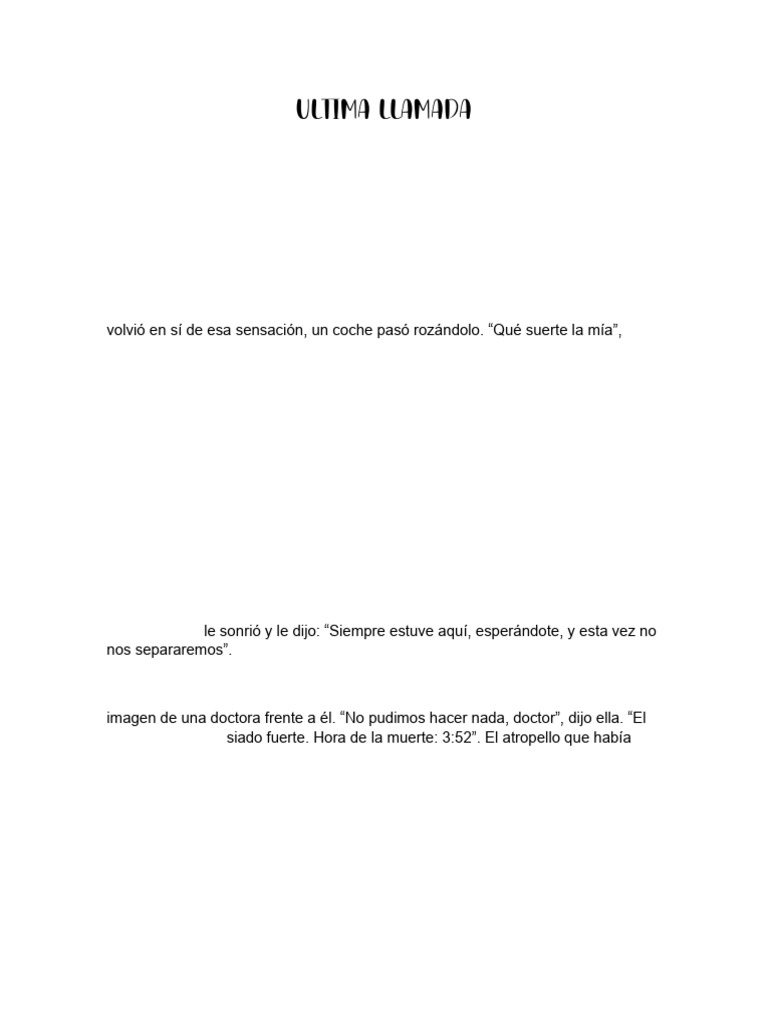 Ultima Llamada PDFFF | PDF
