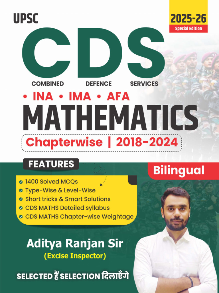 UPSC CDS MATHS Aditya Ranjan @freebookspdfwalas | PDF | Factorization | Area