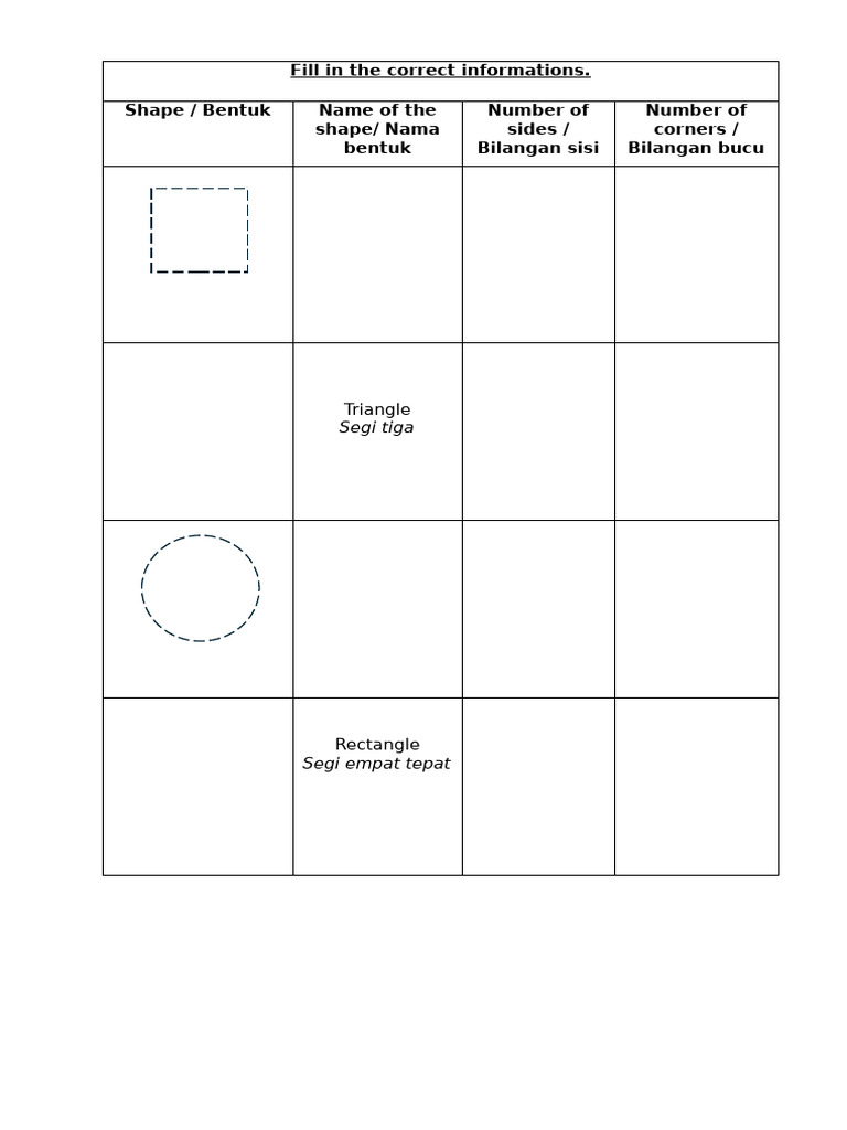 2D Shapes - Year 2 | PDF