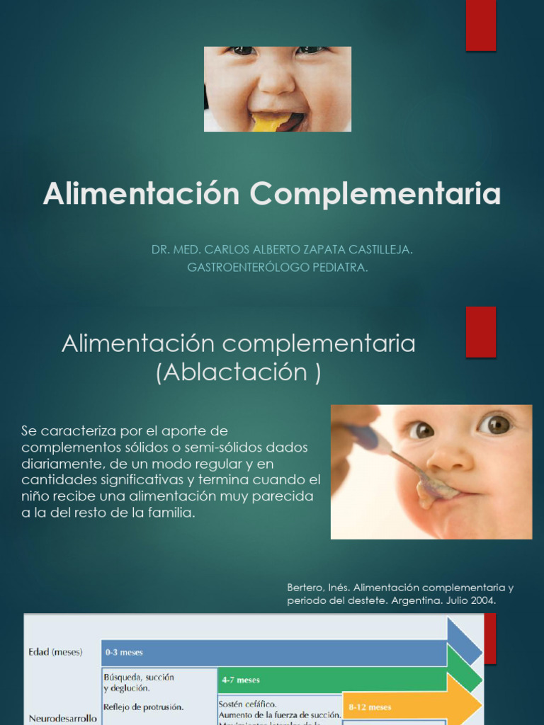Alimentación Complementaria | PDF | Gluten | Alimentos