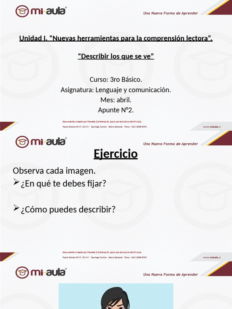 Apunte 2 Describir Lo Que Se Ve | PDF