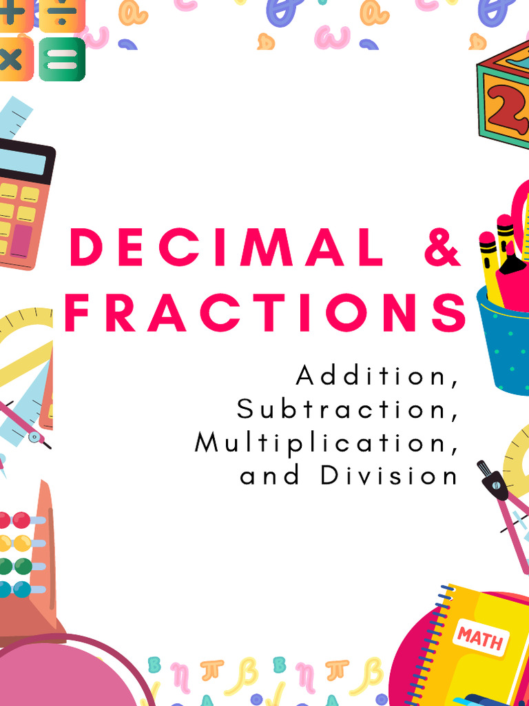 Decimal _ Fractions - Addition, Subtraction, Multiplication _ Division ...