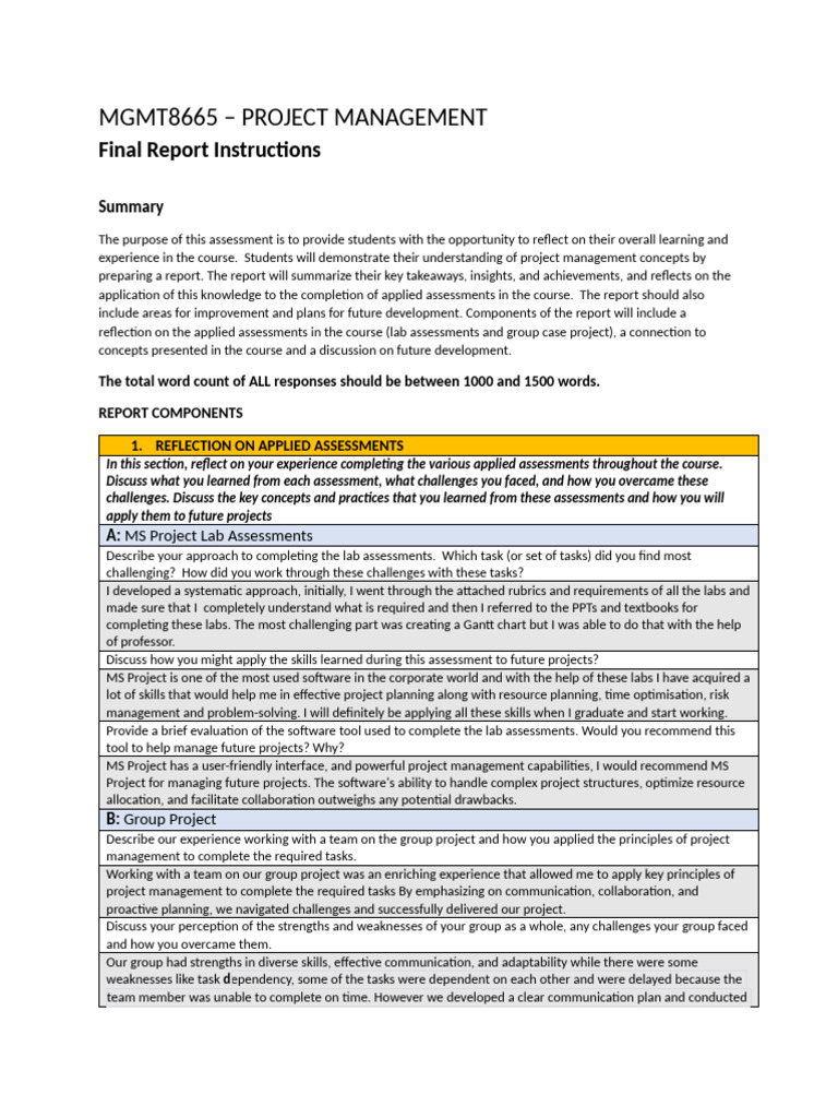 Final Report_Rishabh_Arora | PDF | Project Management | Knowledge