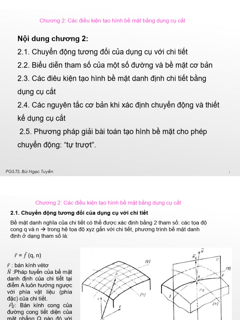 2.ly Thuyet Tao Hinh Be Mat (c2) | PDF
